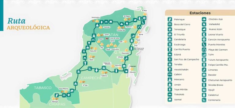 Mapa del Tren Maya - Riviera Maya